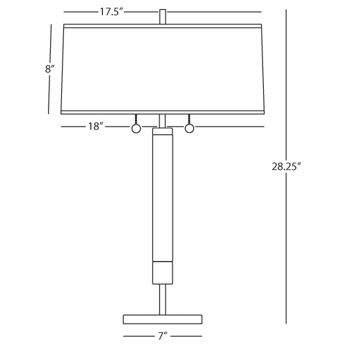Robert Abbey Dexter Table Lamp Style #205